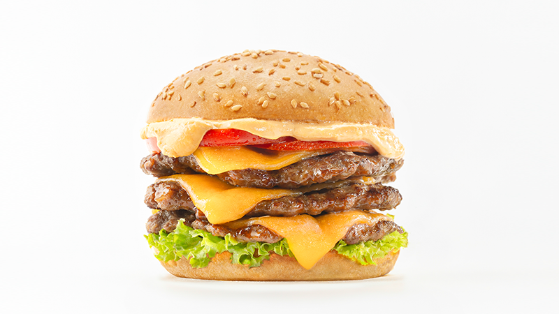 Smash triple burger + Veliki pomfrit | Smash BRT Burger | Mister D ...