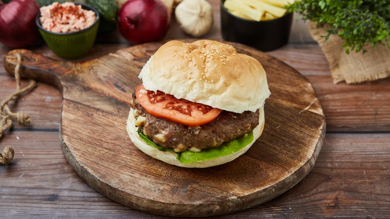 Gurmanska pljeskavica 250 grama | Big čudesa od mesa | Mister D dostava ...